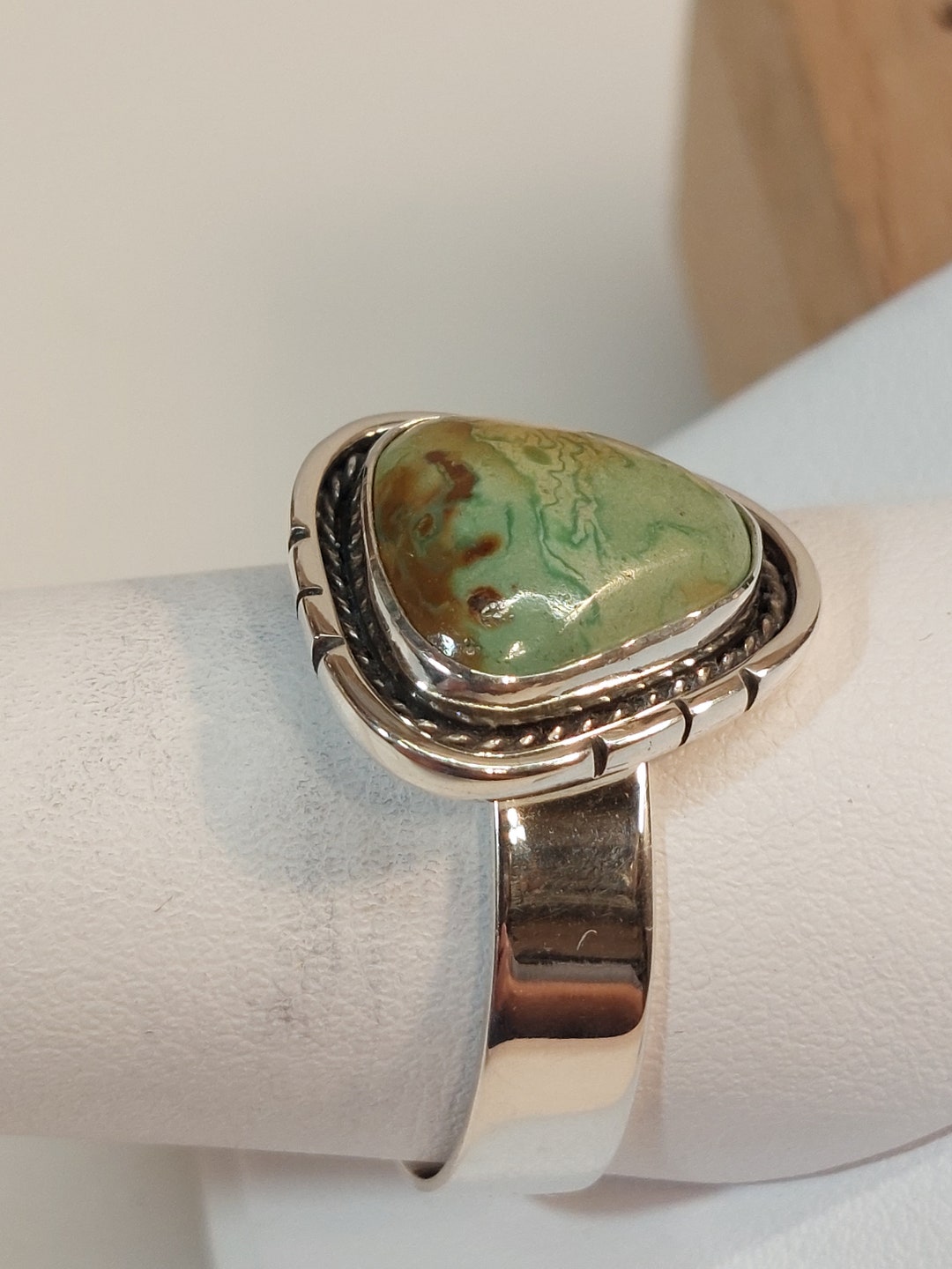 Ma'an Shan Turquoise Ring Size 11 - Etsy