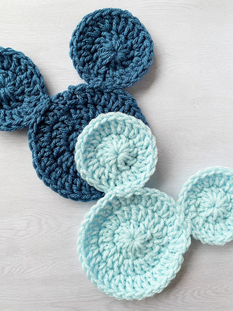 Disney Inspired Mickey Crochet Coasters Individual | Etsy