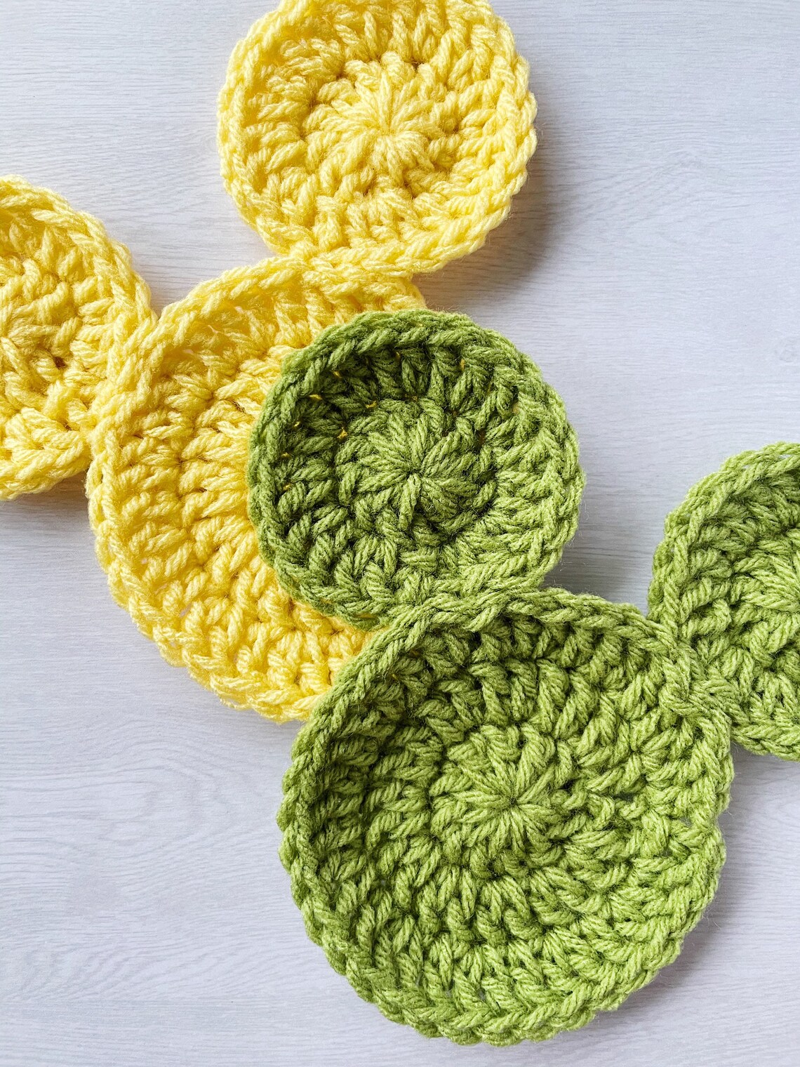 Disney Inspired Mickey Crochet Coasters Individual | Etsy