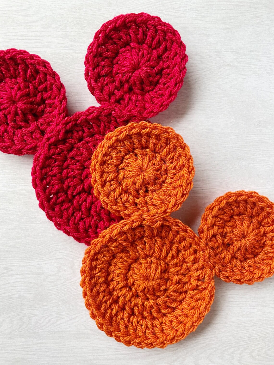 Disney Inspired Mickey Crochet Coasters Individual | Etsy