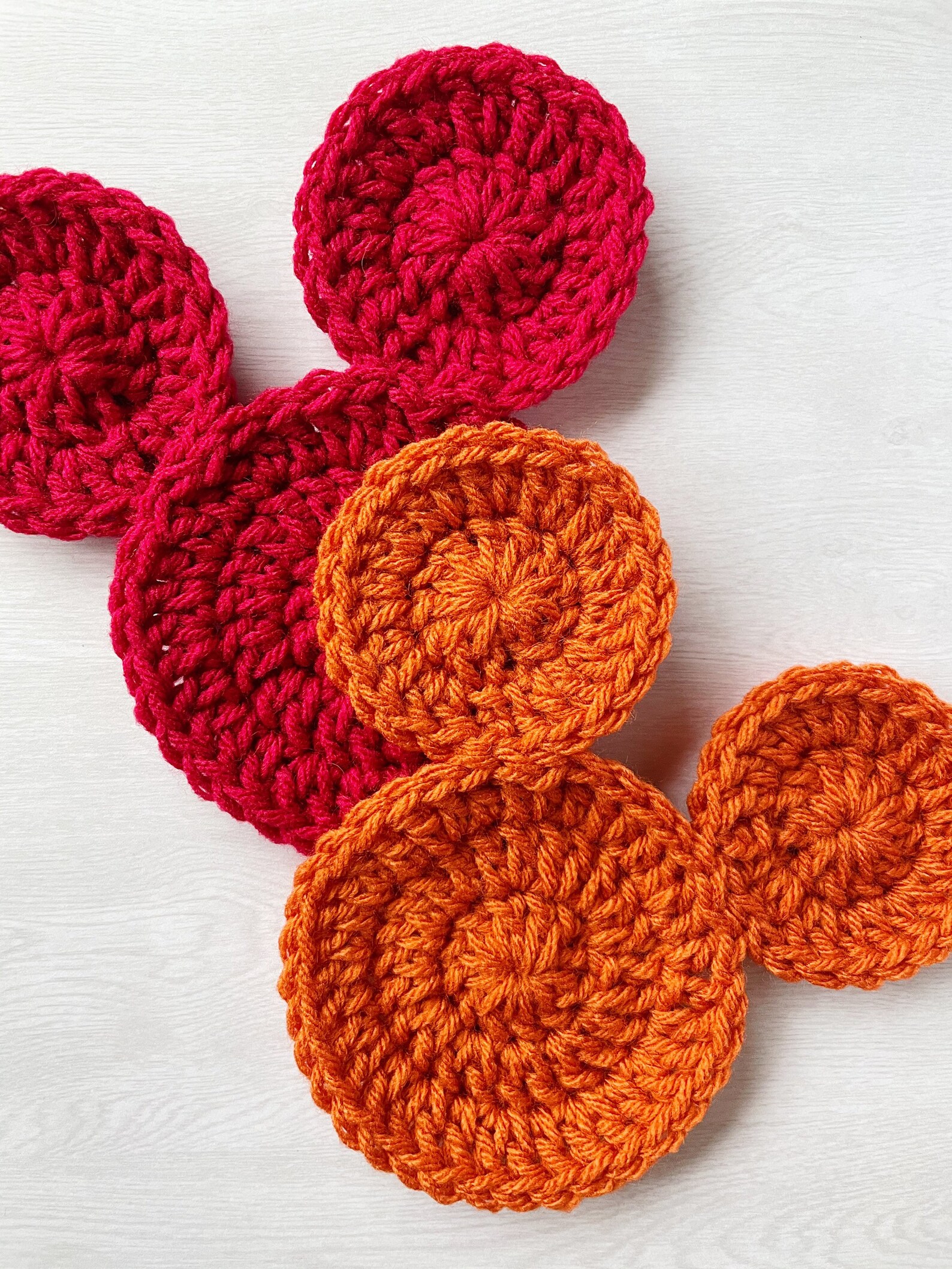 Disney Inspired Mickey Crochet Coasters Individual | Etsy