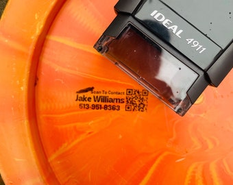 Disc Golf Custom Name Stamp - Etsy
