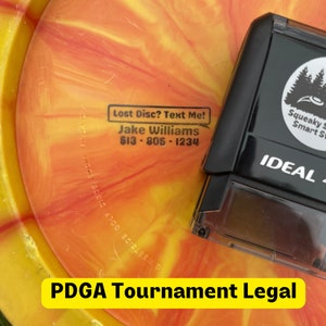 Disc Golf Custom Name Stamp - Etsy