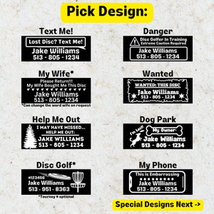 Disc Golf Custom Name Stamp - Etsy