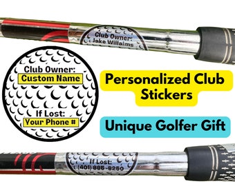 Personalized Name Label for Golf Club Identification Label Golf Club ...