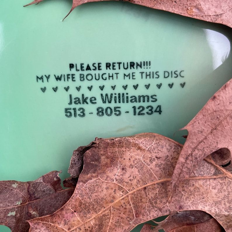 Disc Golf Custom Name Stamp - Etsy