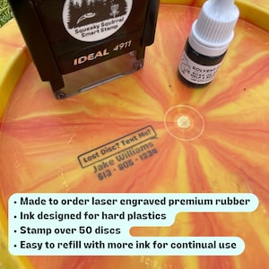 Disc Golf Custom Name Stamp - Etsy