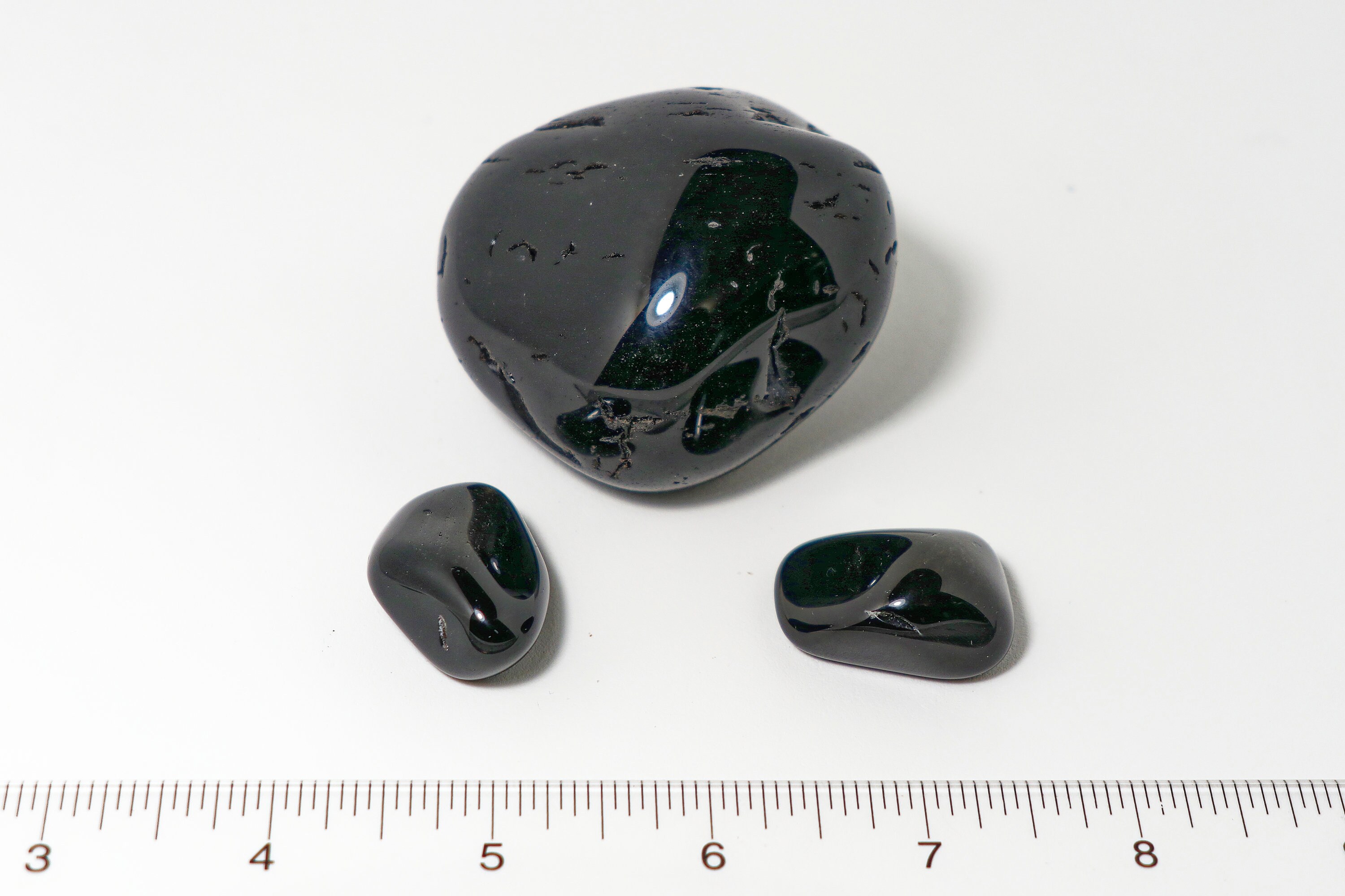 Lot of 3 Sheen Obsidian Apache Tears Tumbled Obsidian - Etsy
