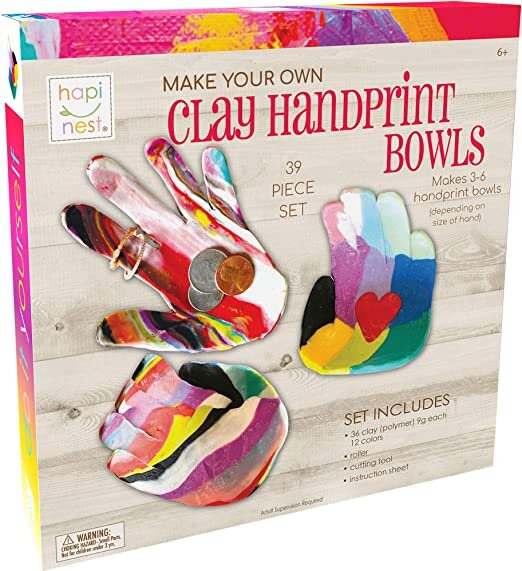 FUN KID ACTIVITY. Make Your Own Handprint Bowl Craft at Home. - Etsy