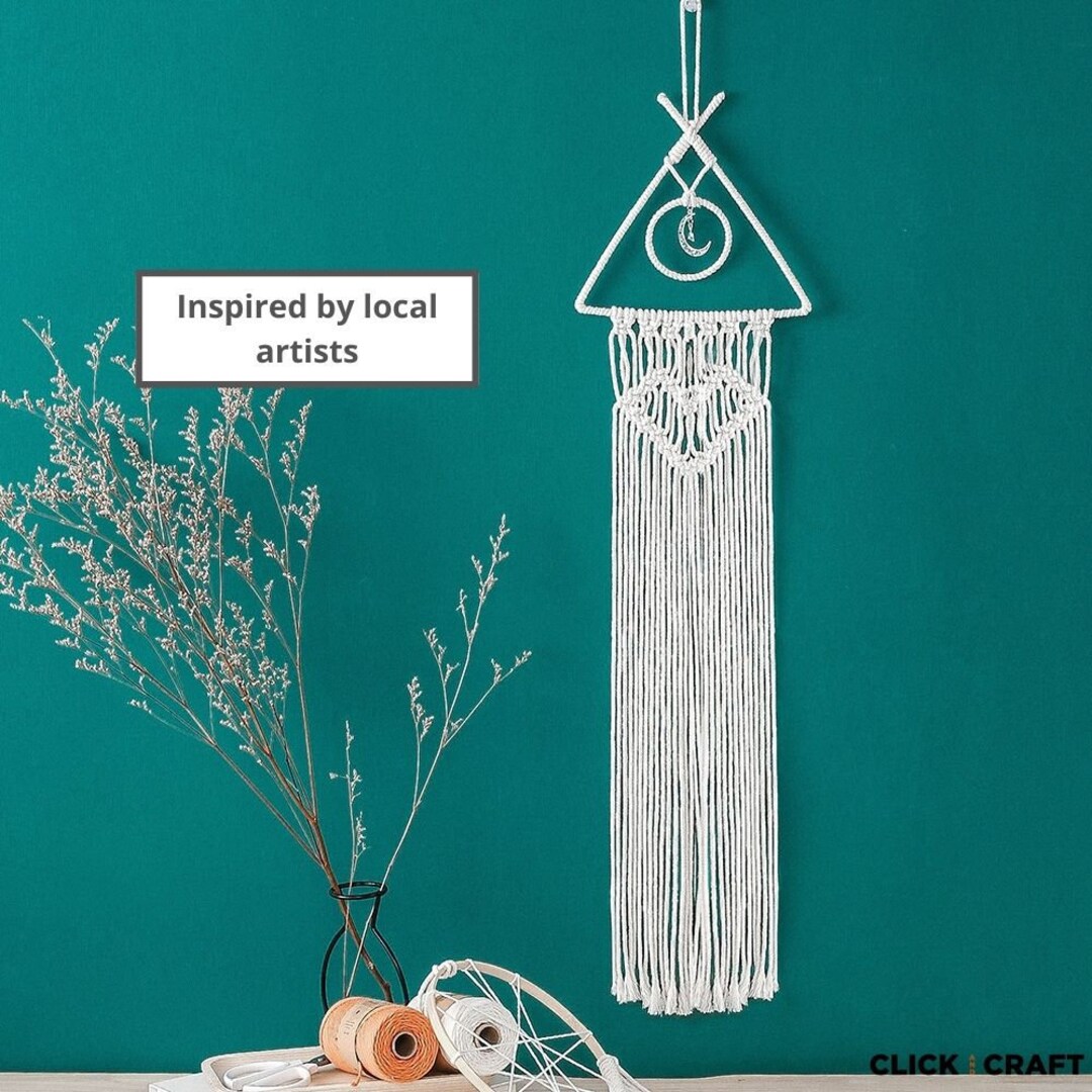 Craft Macrame Kit DIY Kit Wall Hanging Including Video Tutorial With ...