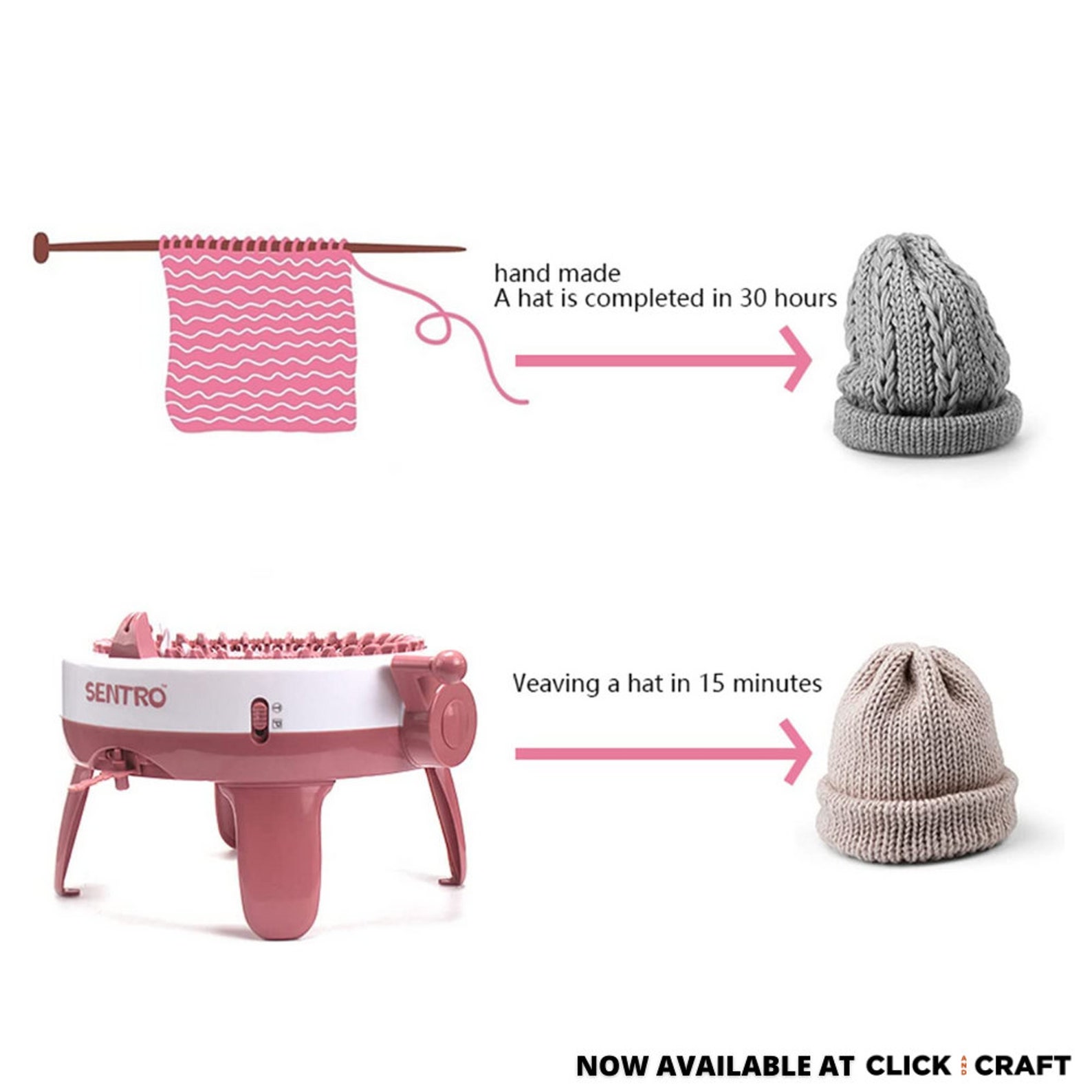 Knitting Machine for Craft Projects | 48 & 40 Needles Knitting Machine ...