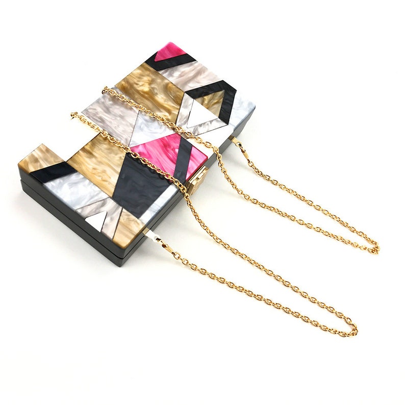 Darryl Acrylic Box Clutch Bag - Etsy