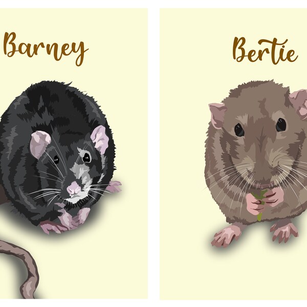 Rat Painting - Etsy