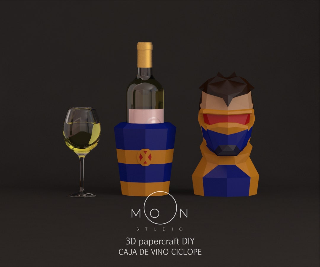Cyclops Wine Box Papercraft PDF-Vorlagen DIY 3D-Modell Low - Etsy.de