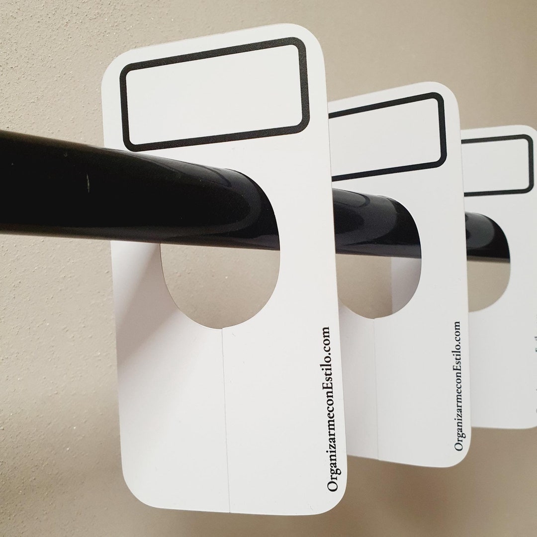 10 Customizable Rectangular Hanger Dividers (pack of 10) – Sort Clothes ...
