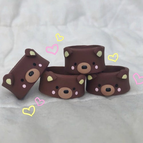 Cute Handmade Clay Cow Ring - Etsy