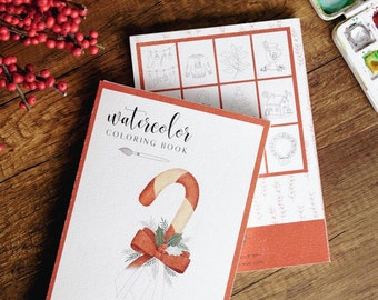 watercolor coloring pages free