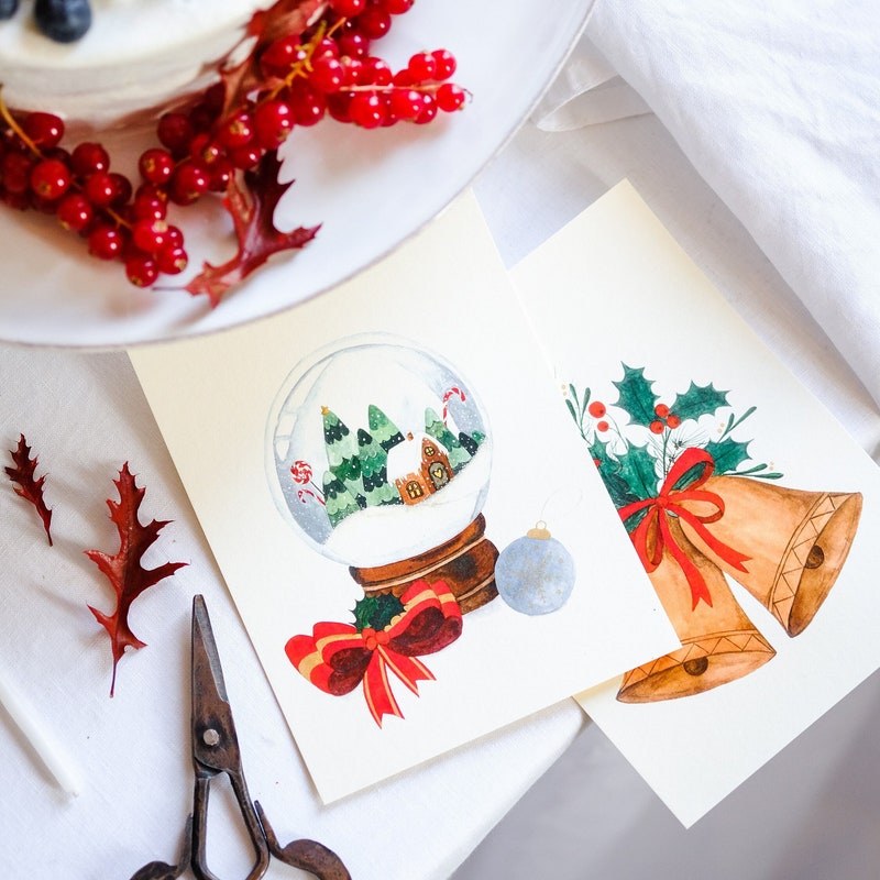 Christmas Postcard - Etsy