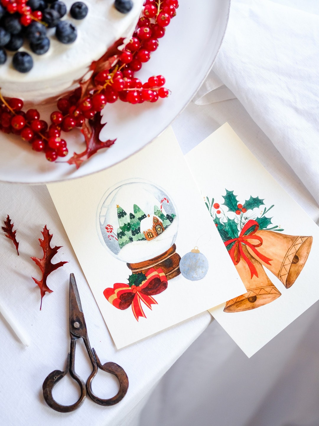 Festive Christmas Postcards Set of 12 Mix and Match Multipack ...