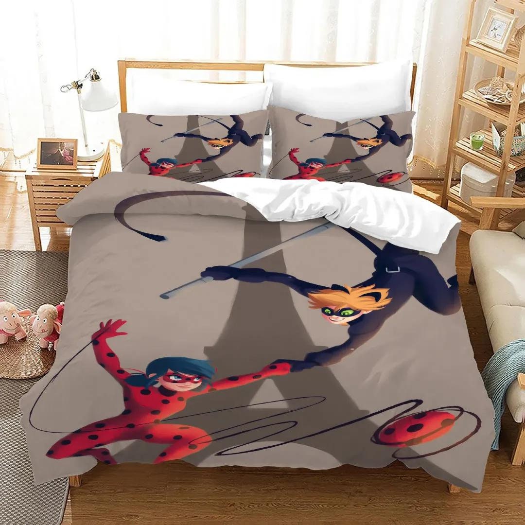 Miraculous Ladybug Cat Noir Duvet Cover Bedding Set BS1333 - Etsy Australia