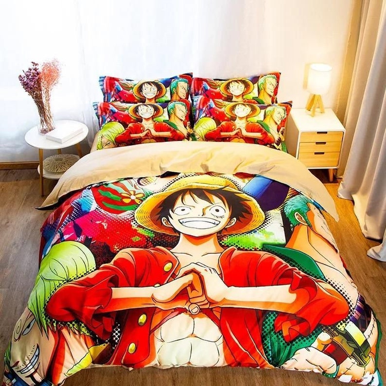 One Piece Monkey D. Luffy Duvet Cover Bedding Set BS1415 - Etsy Australia