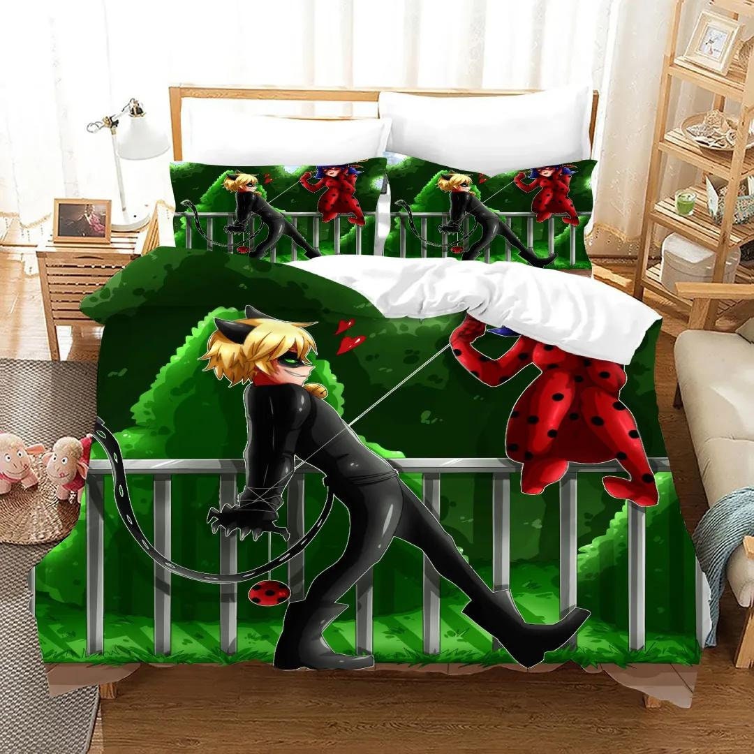 Miraculous Ladybug Cat Noir Duvet Cover Bedding Set BS0687 - Etsy