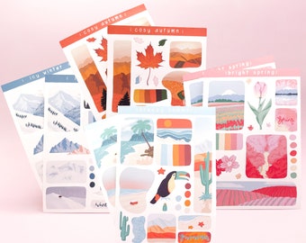 Four Seasons Sticker - Etsy