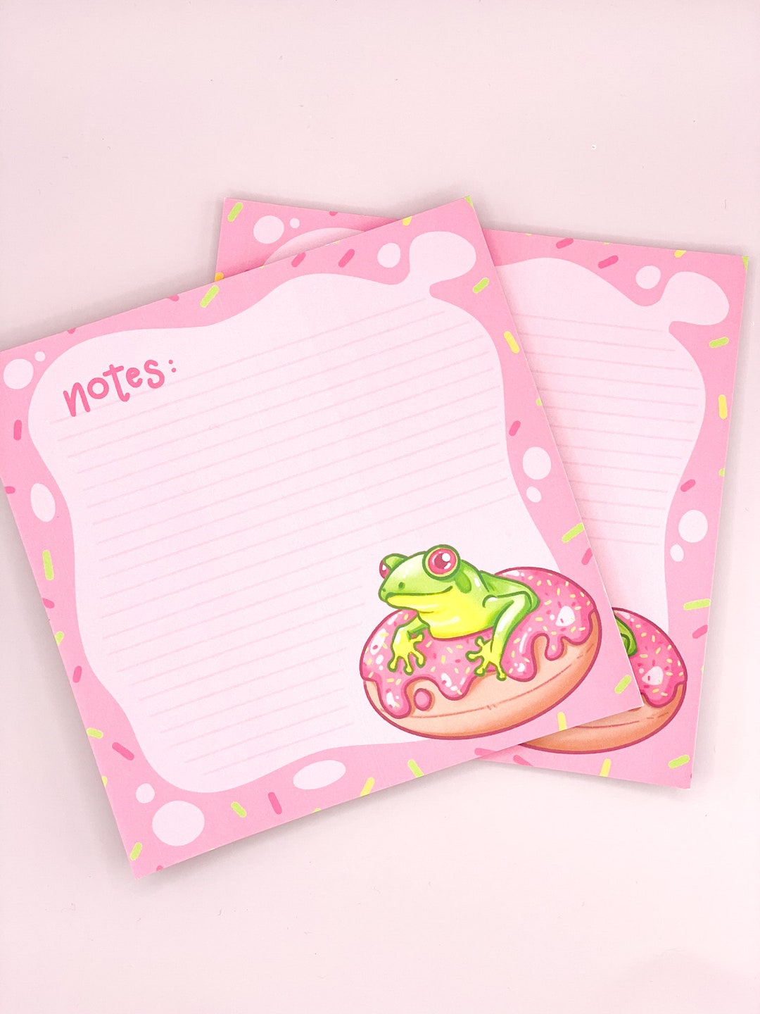 Frog Doughnut Notepad - Etsy