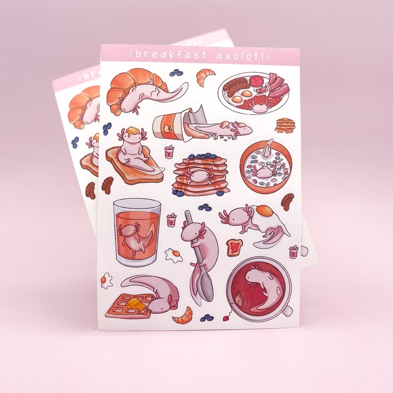 Pink Axolotl Sheets - Etsy UK