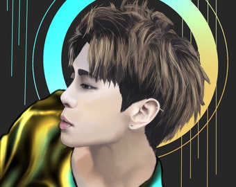 Jonghyun and Roo Flower Picking Print - Etsy