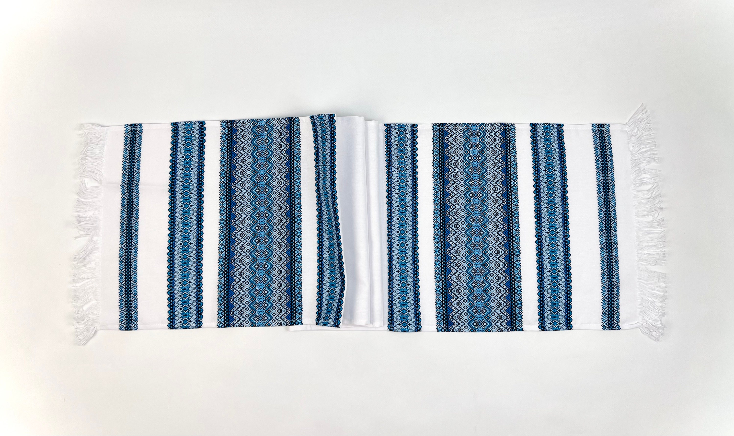 Blue Ukrainian Wedding Towel, Cotton Ukrainian Rushnyk, Ceremonial ...