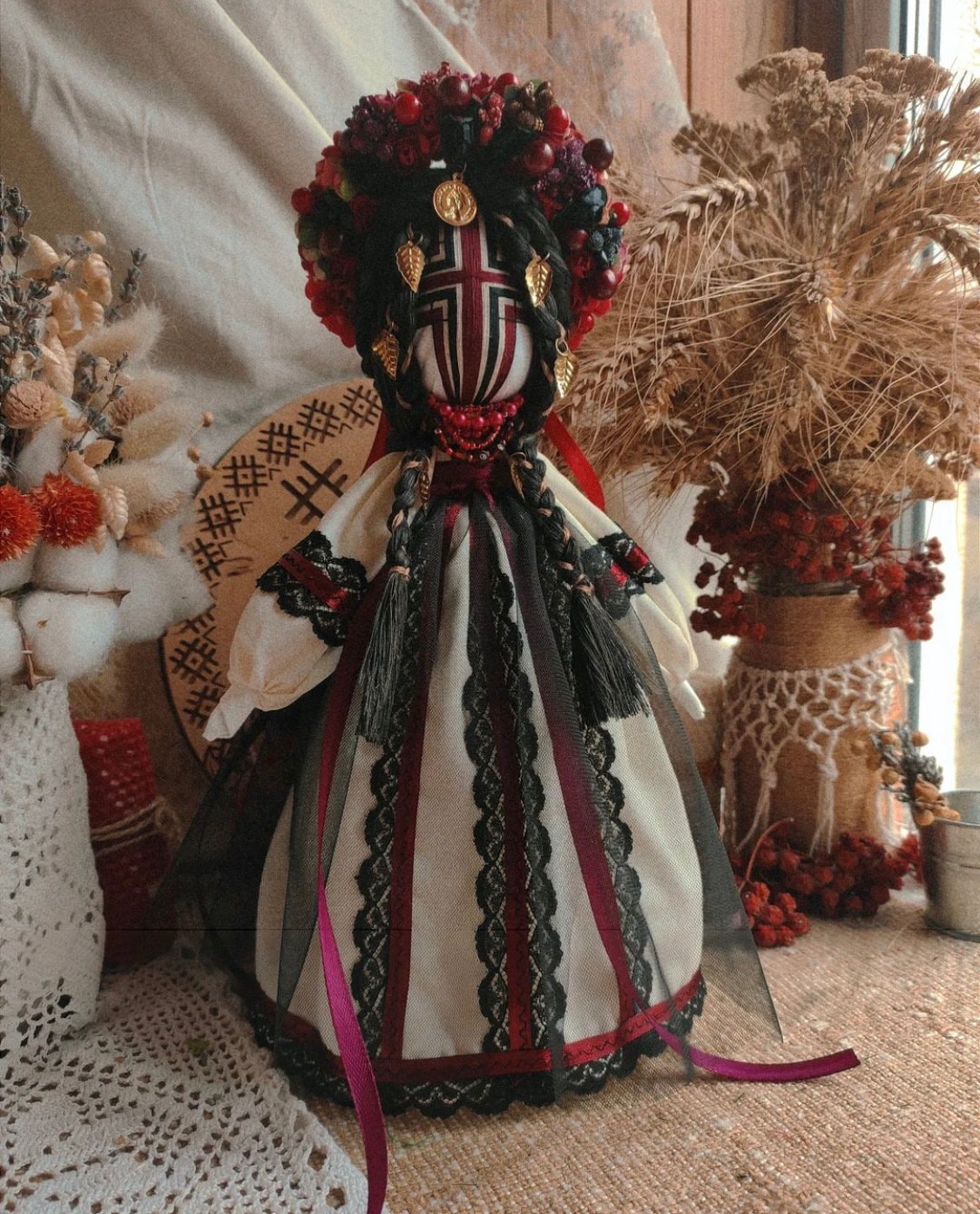 Ukrainian Motanka Doll Waldorf Doll Colorful Ukrainian Amulet Traditional Doll Ukrainian