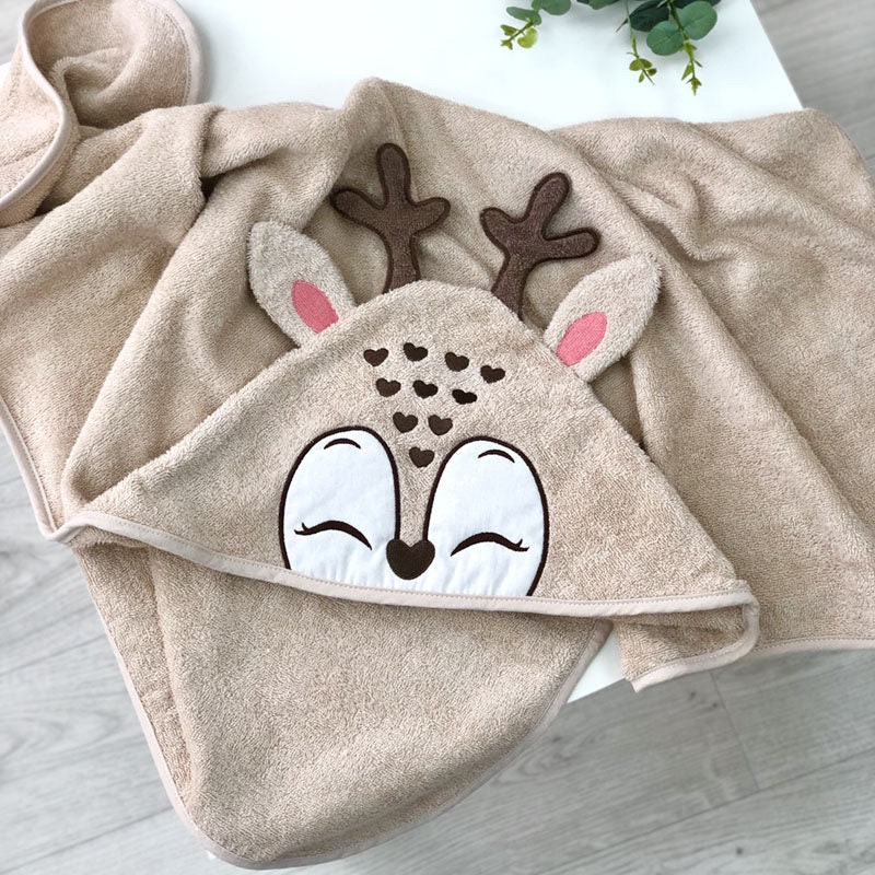 Raccoon Hooded Bath Towel, Hooded Baby Towel, Animal Hooded Towel, Gift ...