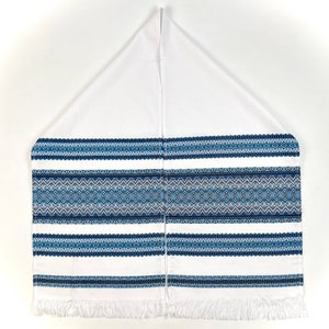 Blue Ukrainian Wedding Towel, Cotton Ukrainian Rushnyk, Ceremonial ...
