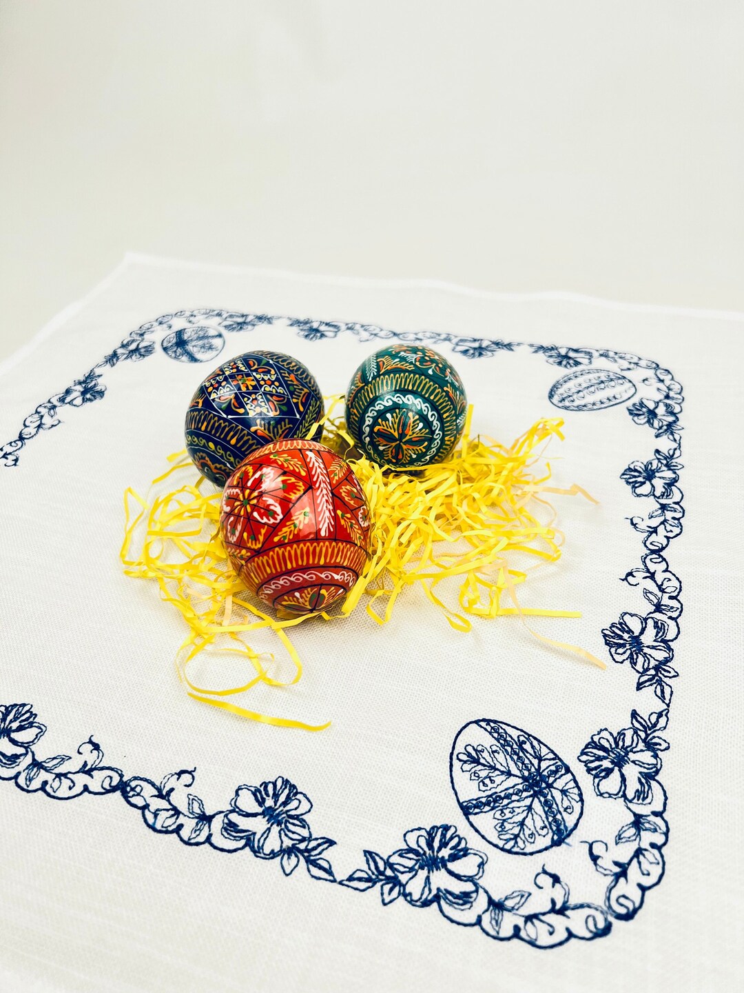 Easter Embroidered Orthodox Table Top, Greek Cotton Towel, Pascha ...