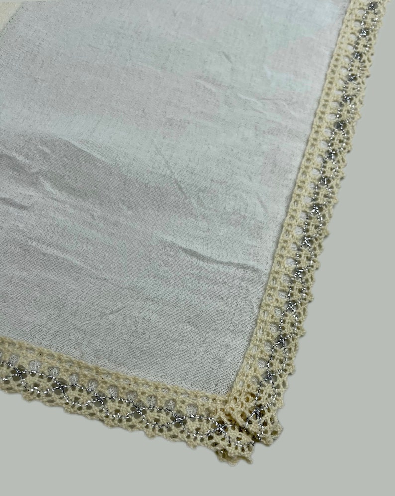 Linen Veil With Lace, Religion Head Veil, Catholic Mantilla, Church ...