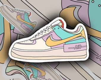 Nike Air Force 1 Stickers | Etsy