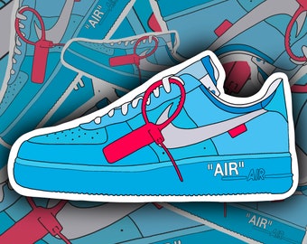 Nike Air Force 1 Stickers | Etsy