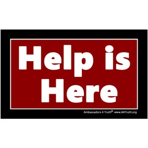 Help is Here | Pack of 50 | Homeless Outreach | Gospel Tract | Size (3 ...