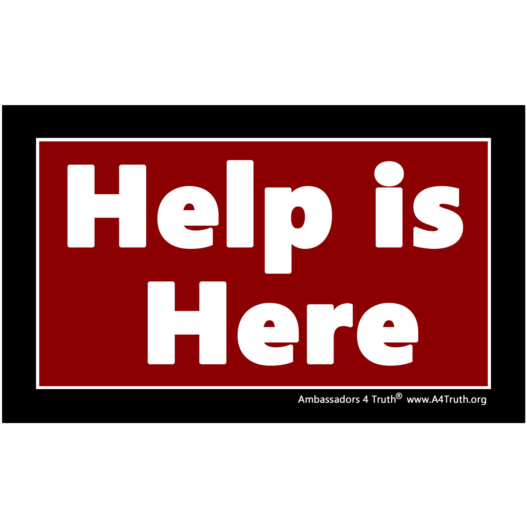 Help is Here | Pack of 50 | Homeless Outreach | Gospel Tract | Size (3 ...