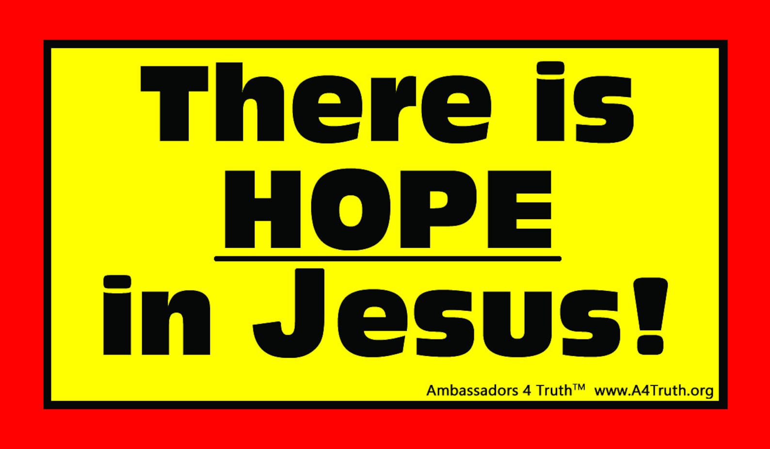 There is Hope in Jesus Christian Gospel Tracts Sticker | Etsy
