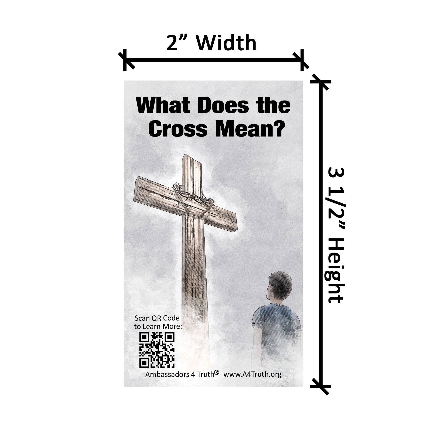 Cross Tract | Pack of 50 | Business Card Size | Gospel Tracts | Bible ...