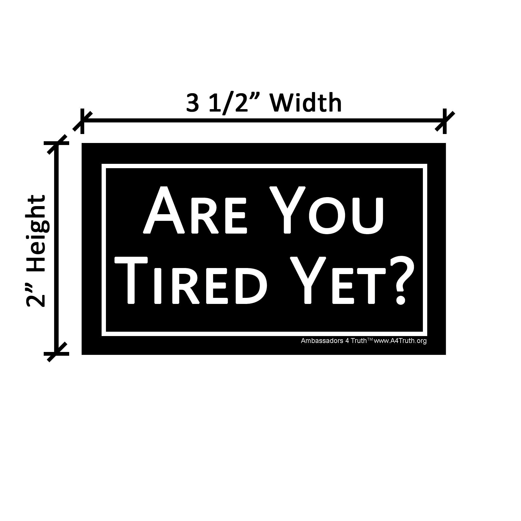 Tired Yet Christian Gospel Tracts Business Card Size | Etsy