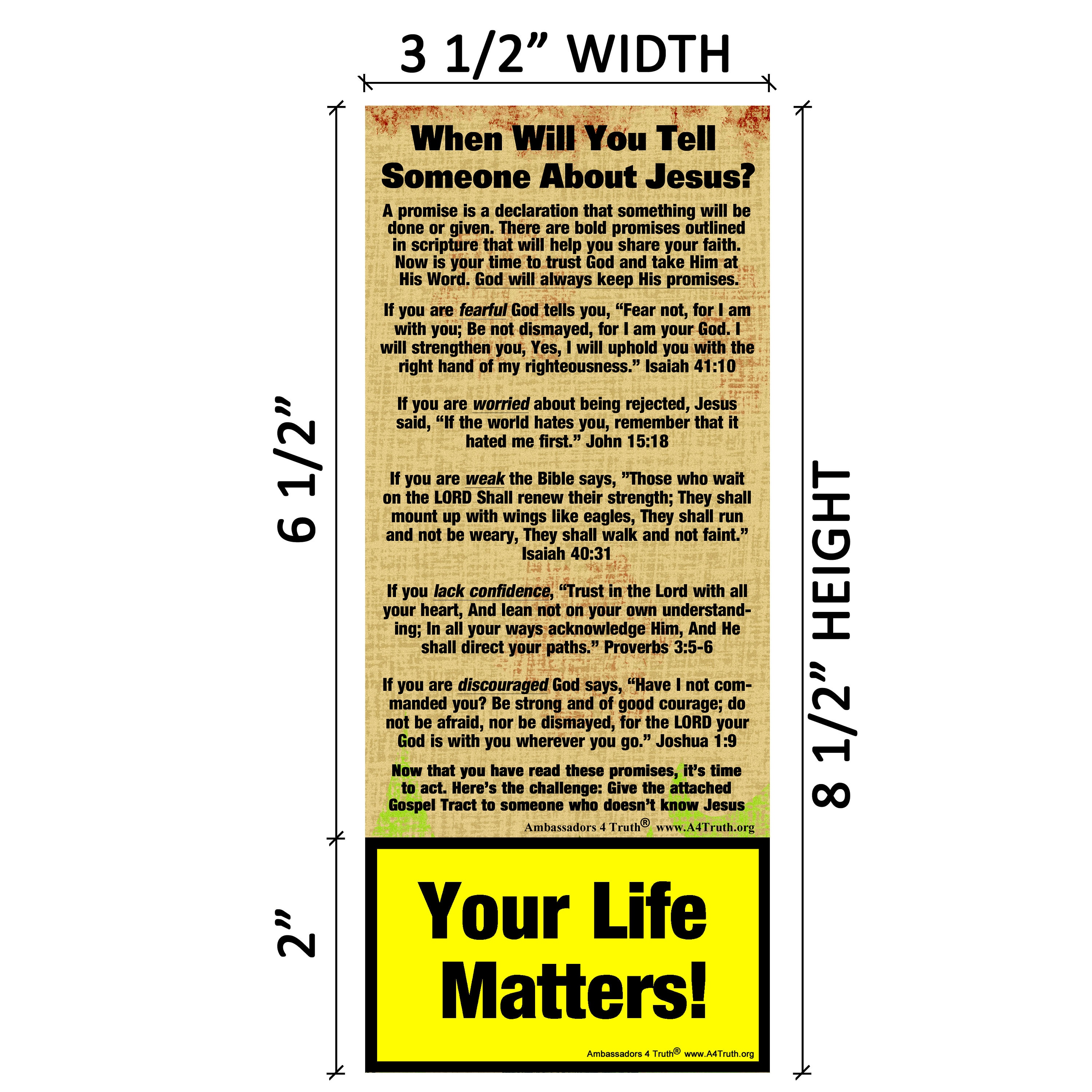 Christian Tract | Pack of 25 | Encourages Evangelism | Gospel Tracts - Etsy
