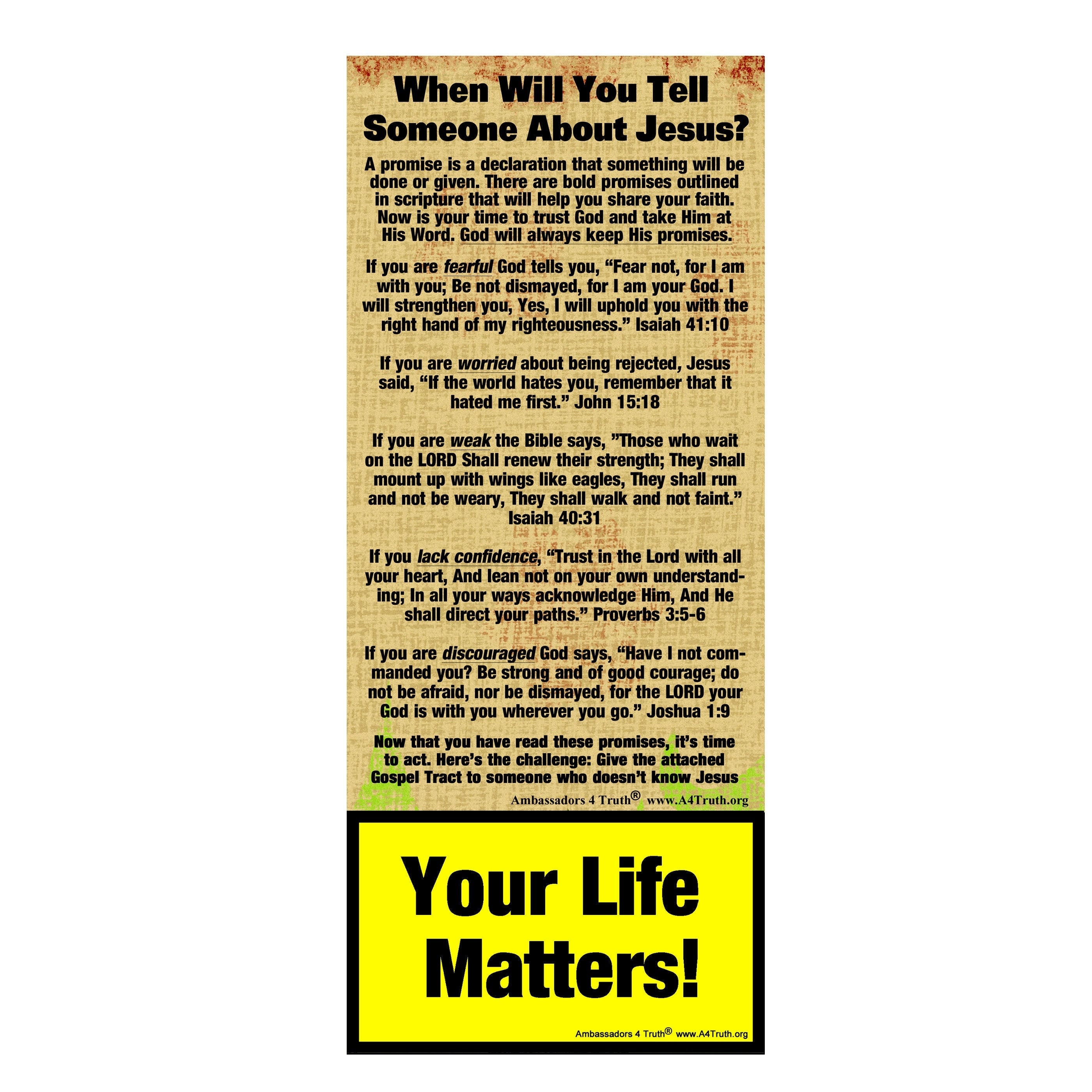 Christian Tract | Pack of 25 | Encourages Evangelism | Gospel Tracts - Etsy