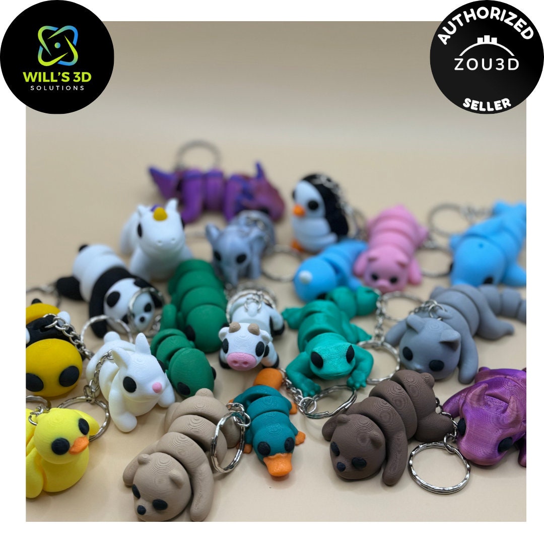 Fidget Animals 3D Printed, - Etsy