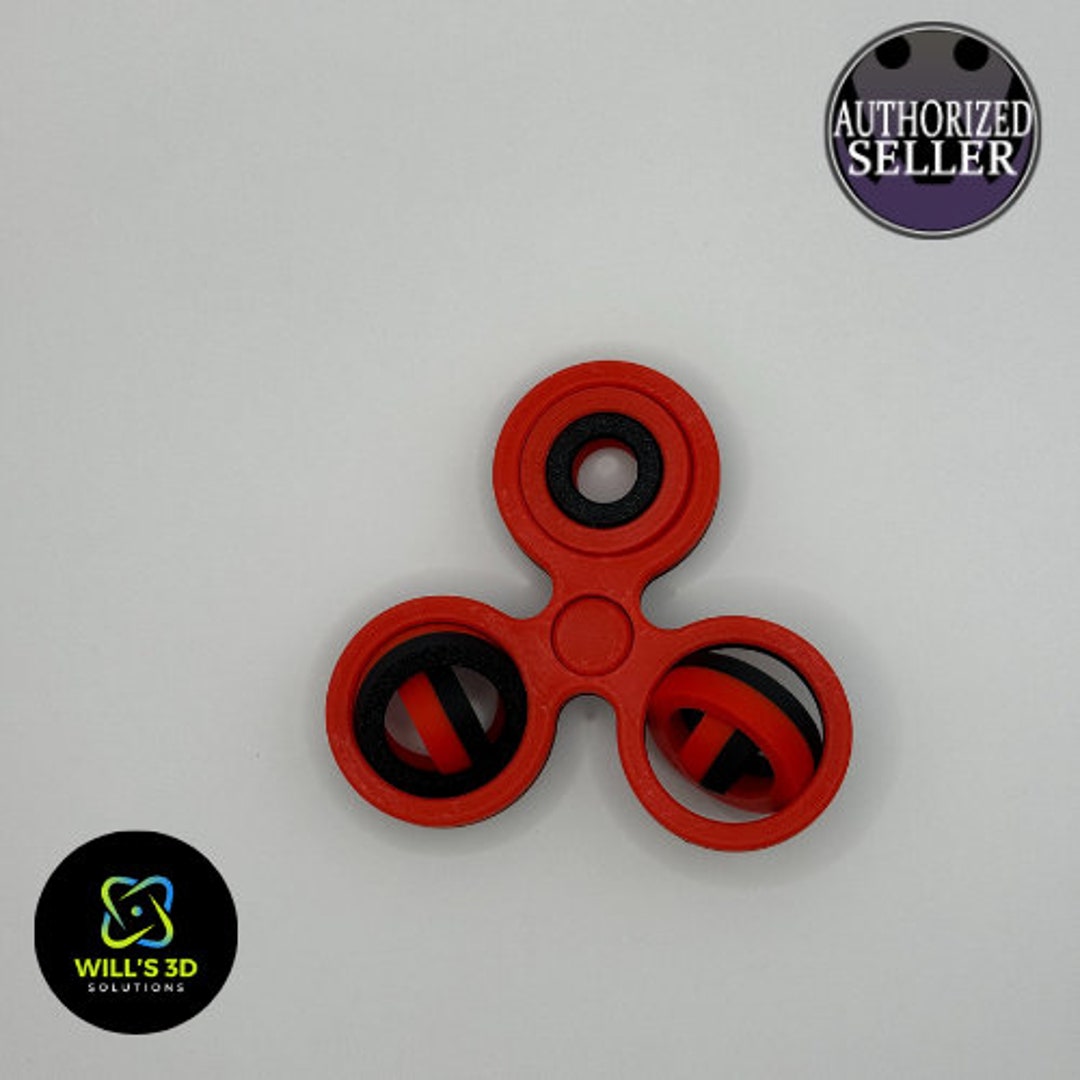 3d Printed Gyro Fidget Spinner Etsy 