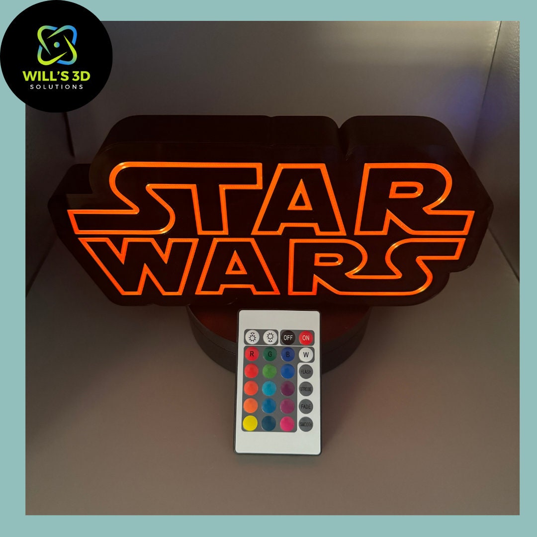 Star Wars LED Lightbox 3D Printed - Etsy
