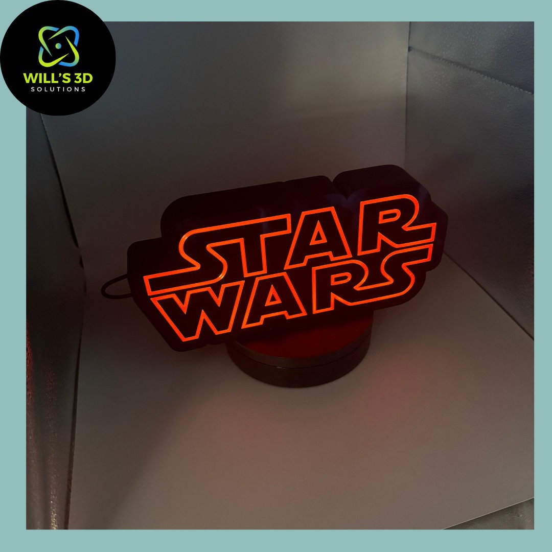 Star Wars LED Lightbox 3D Printed - Etsy