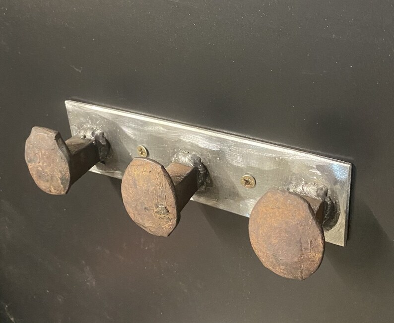 Railroad Spike Coat Rack - Etsy